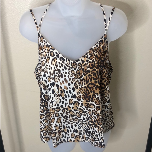 Tops | Leopard Print Tank Shirt | Poshmark